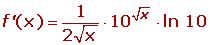 DERIVADAS DE FUNCIONES EXPONENCIALES