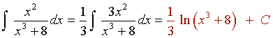 Ejrcicios resueltos de integrales logarítmicas | Superprof