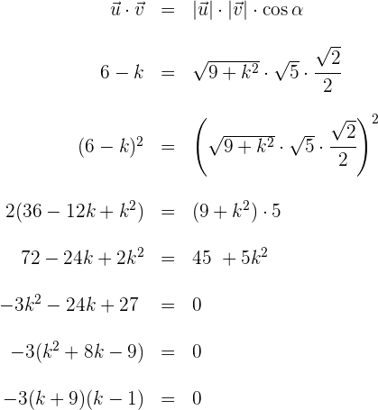 Angulo de dos vectores | Superprof