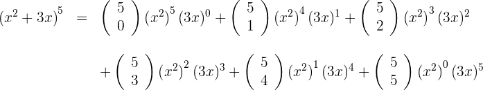Ejercicios interactivos de numeros combinatorios y del binomio de Newton
