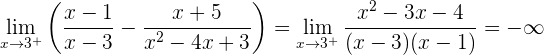 Resolver la indeterminacion infinito menos infinito