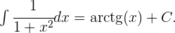 Integral del arcotangente | Superprof