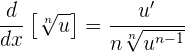 Derivada de una función con raíces | Superprof