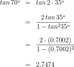 Razones trigonometricas del angulo doble | Superprof