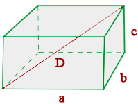 diagonal de un ortoedro - Diccionario de Matemáticas | Superprof