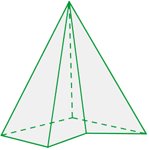 pirámide cóncava - Diccionario de Matemáticas | Superprof